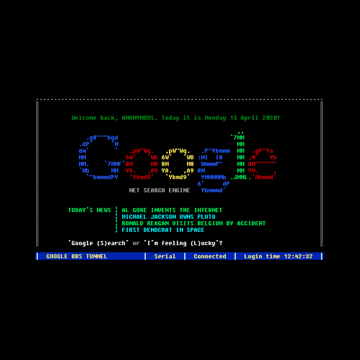 Google Terminal — Play on elgooG